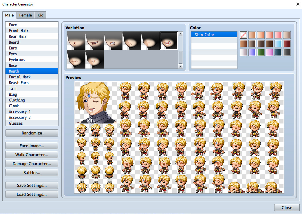 Save 35% on RPG Maker MV - Fantasy FaceGen Vol.1 on Steam