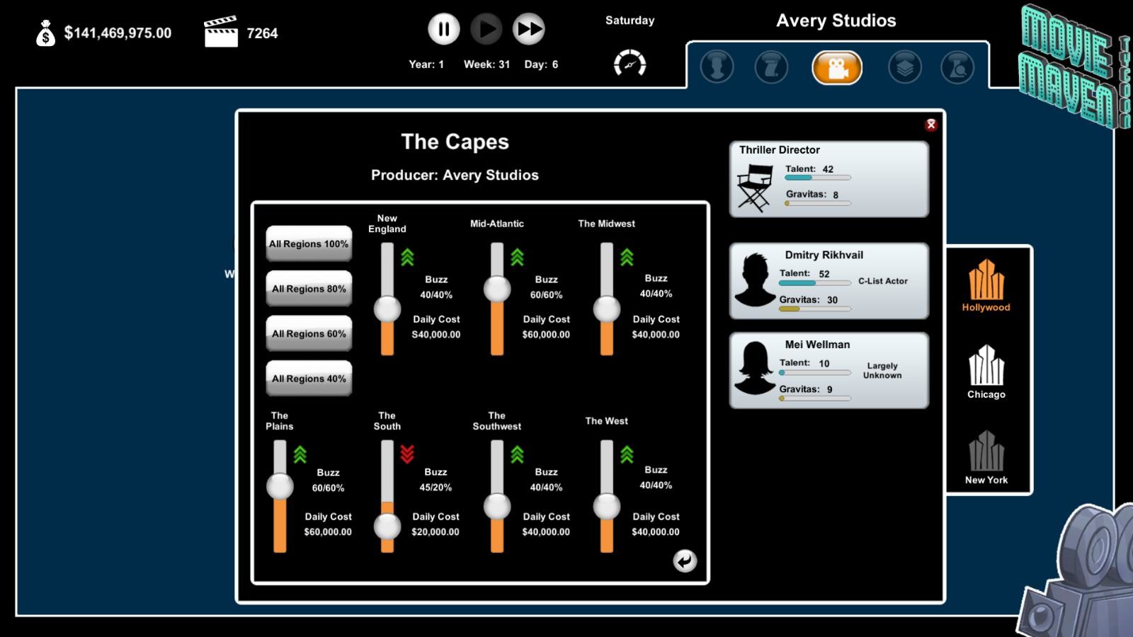 Movie Maven: A Tycoon Game on Steam