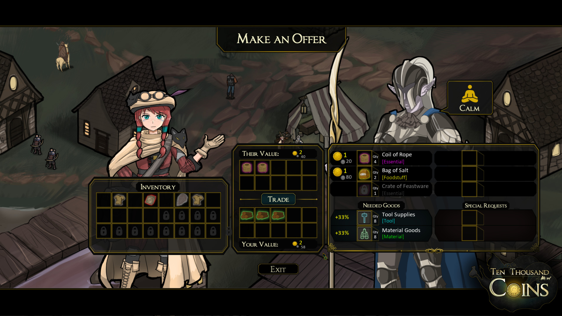 Ten Thousand Coins: The Golden Merchant on Steam