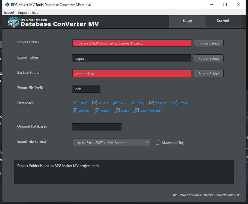 RPG Maker MV Tools - Database ConVerter MV · 스팀
