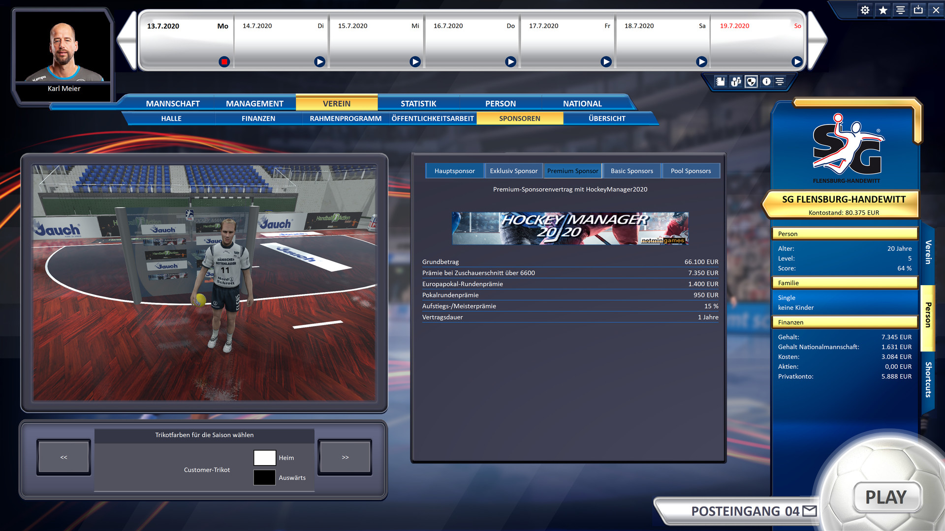 Handball Manager 2021 bei Steam