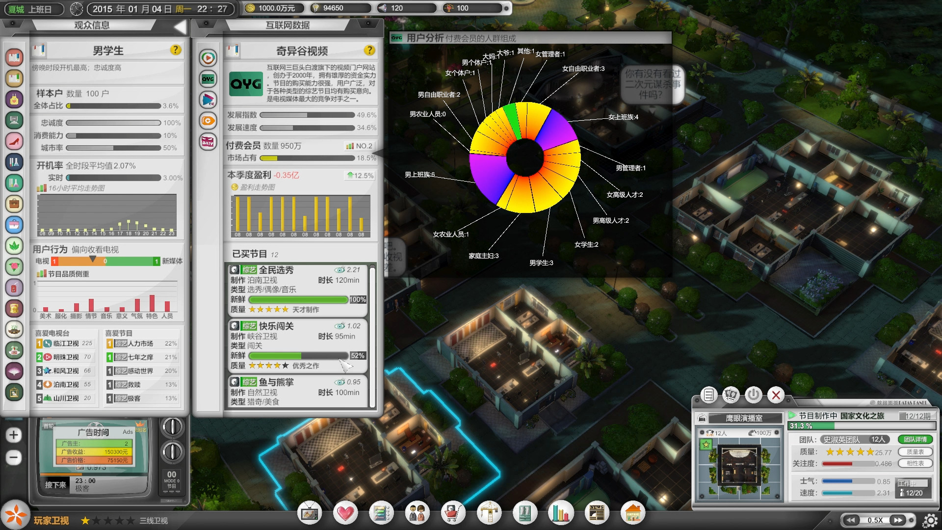 电视台模拟国 Entertainment Simulator · 스팀