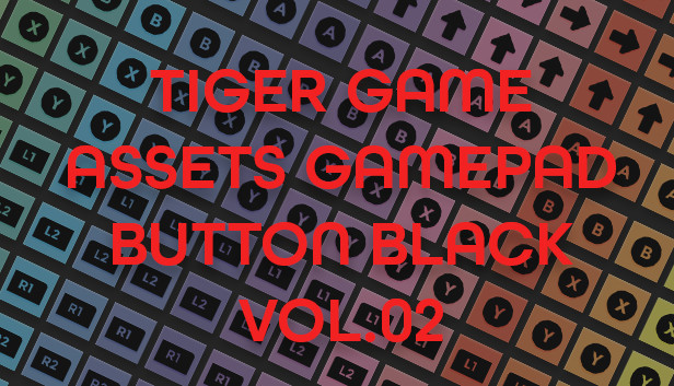 TIGER GAME ASSETS GAMEPAD BUTTON BLACK VOL.02 - Steam News Hub