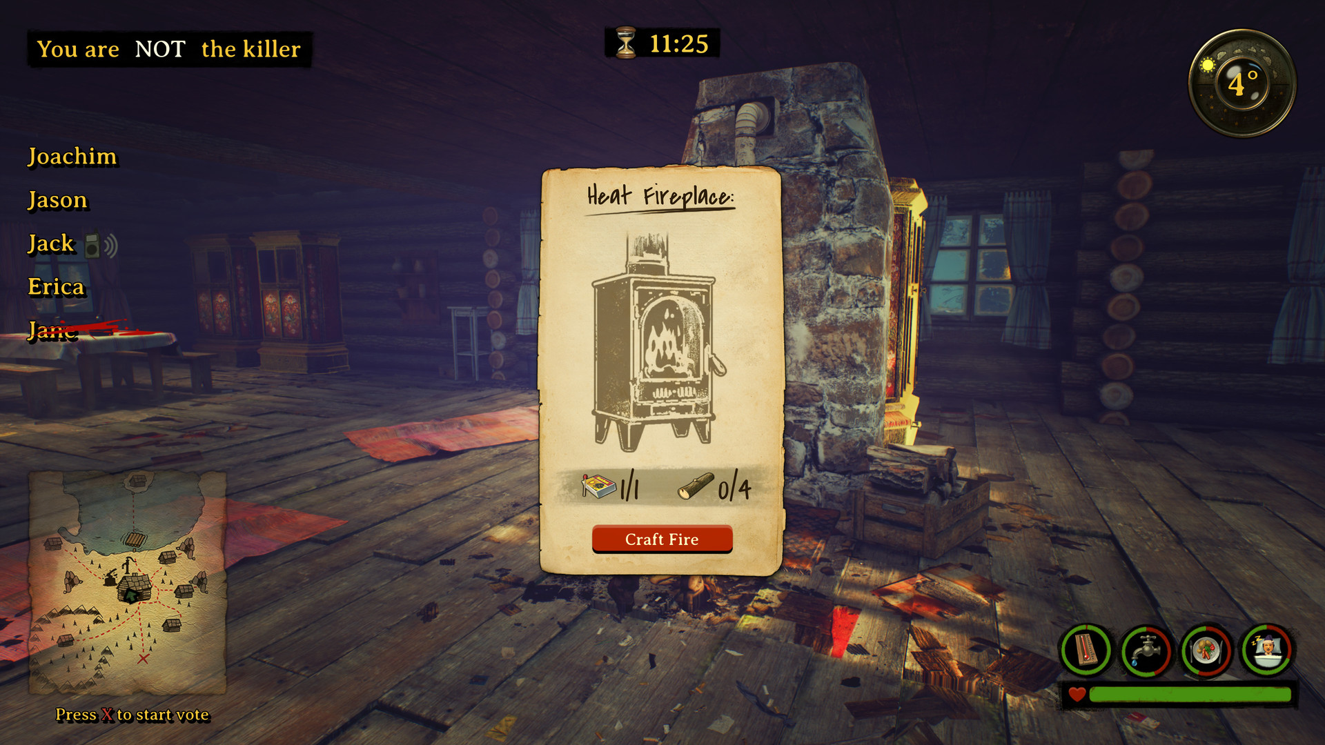 Killer in the cabin on Steam