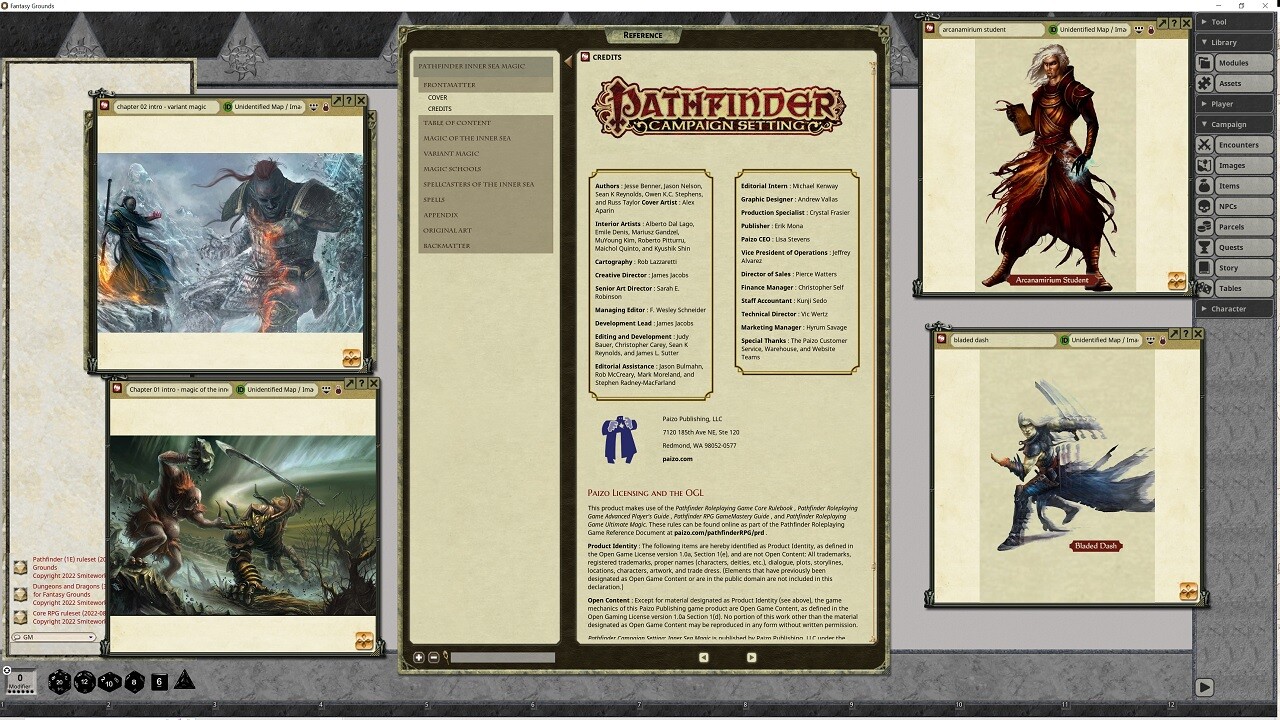 Fantasy Grounds Pathfinder Rpg Campaign Setting Inner Sea Magic On