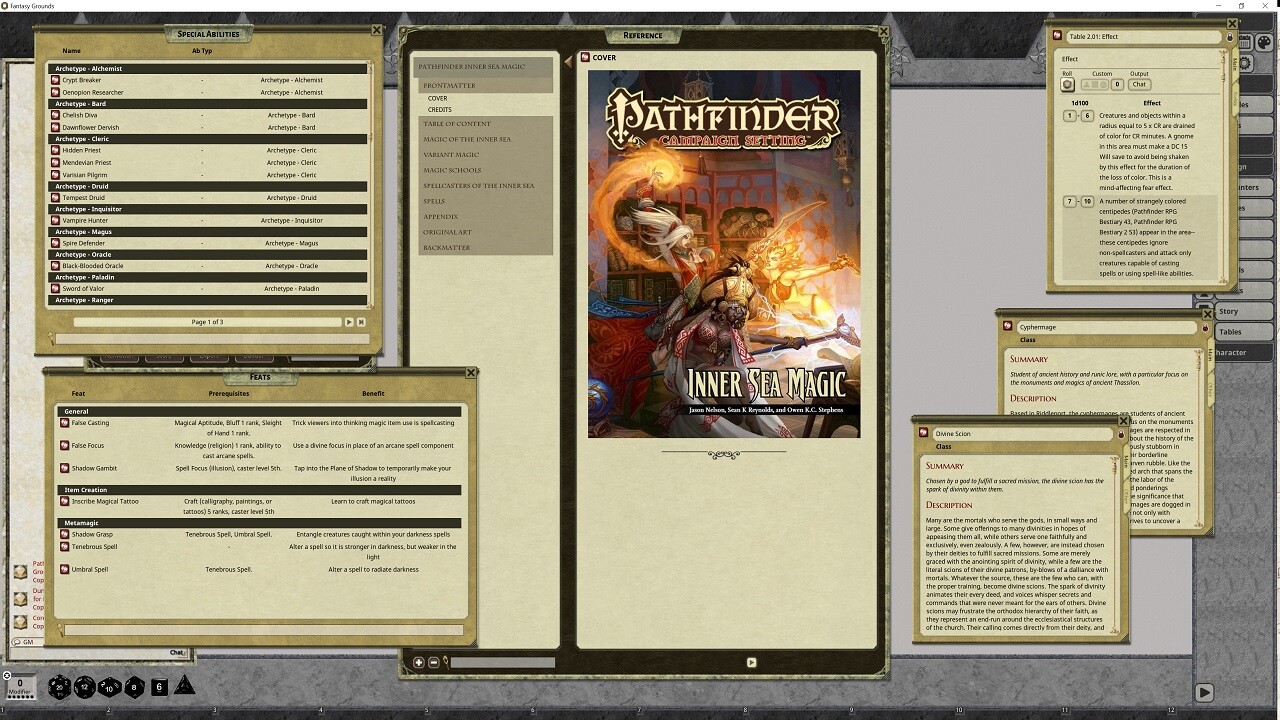 Fantasy Grounds Pathfinder Rpg Campaign Setting Inner Sea Magic On