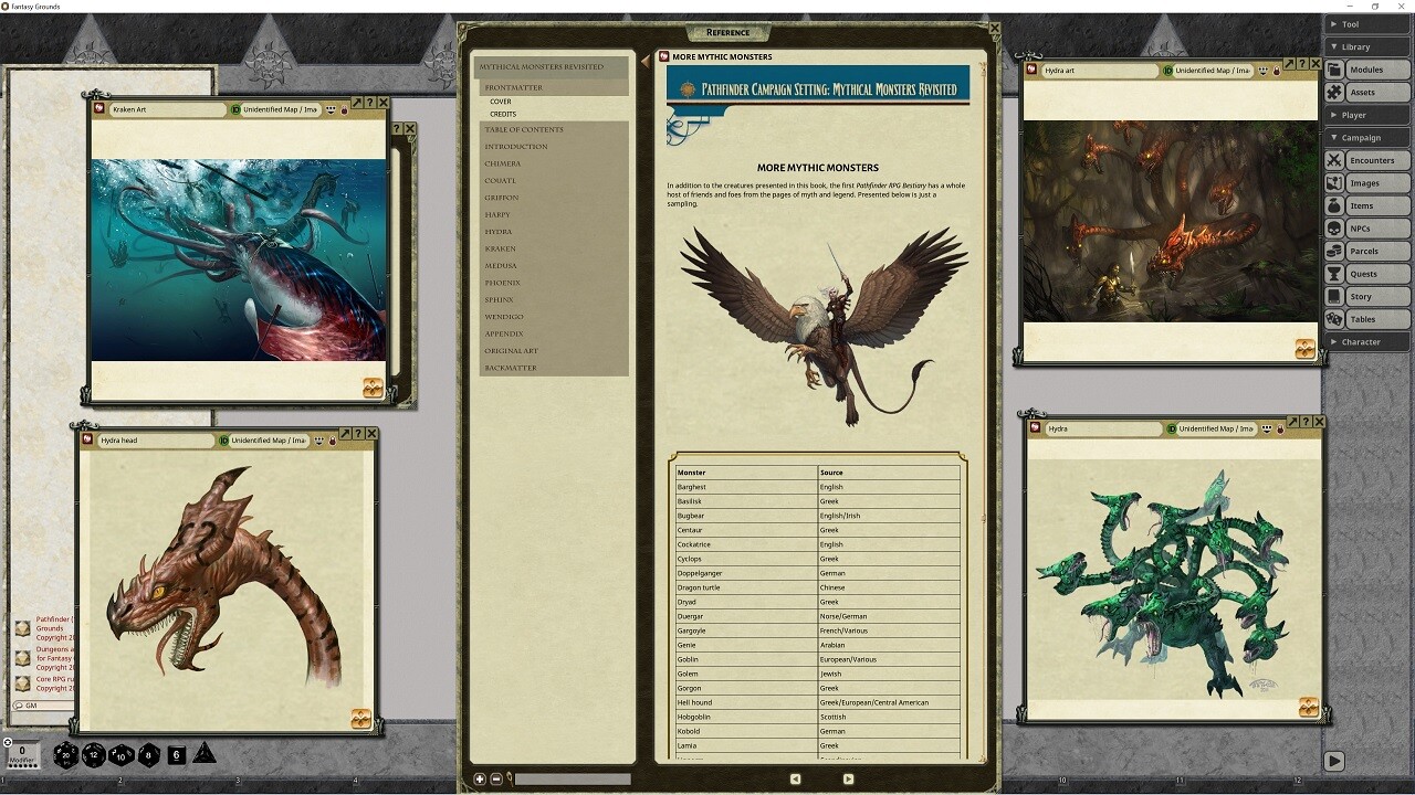 Fantasy Grounds Pathfinder Rpg Campaign Setting Mythical Monsters