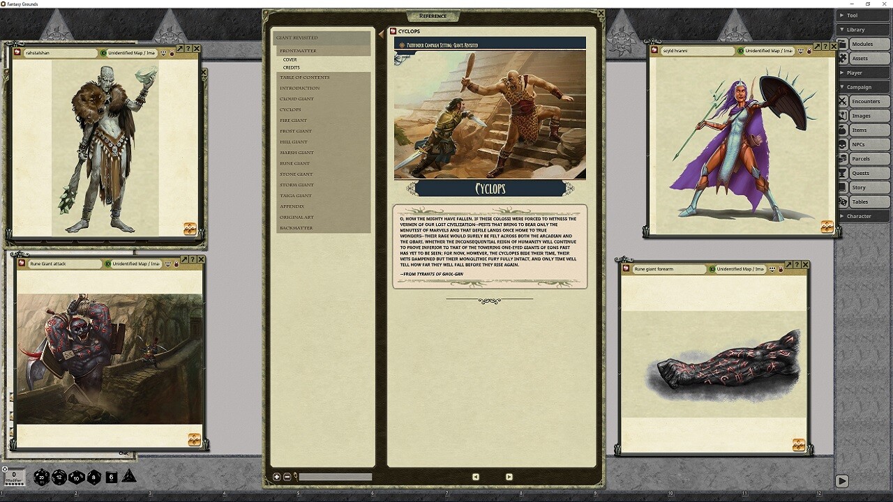 Fantasy Grounds Pathfinder Rpg Campaign Setting Giants Revisited