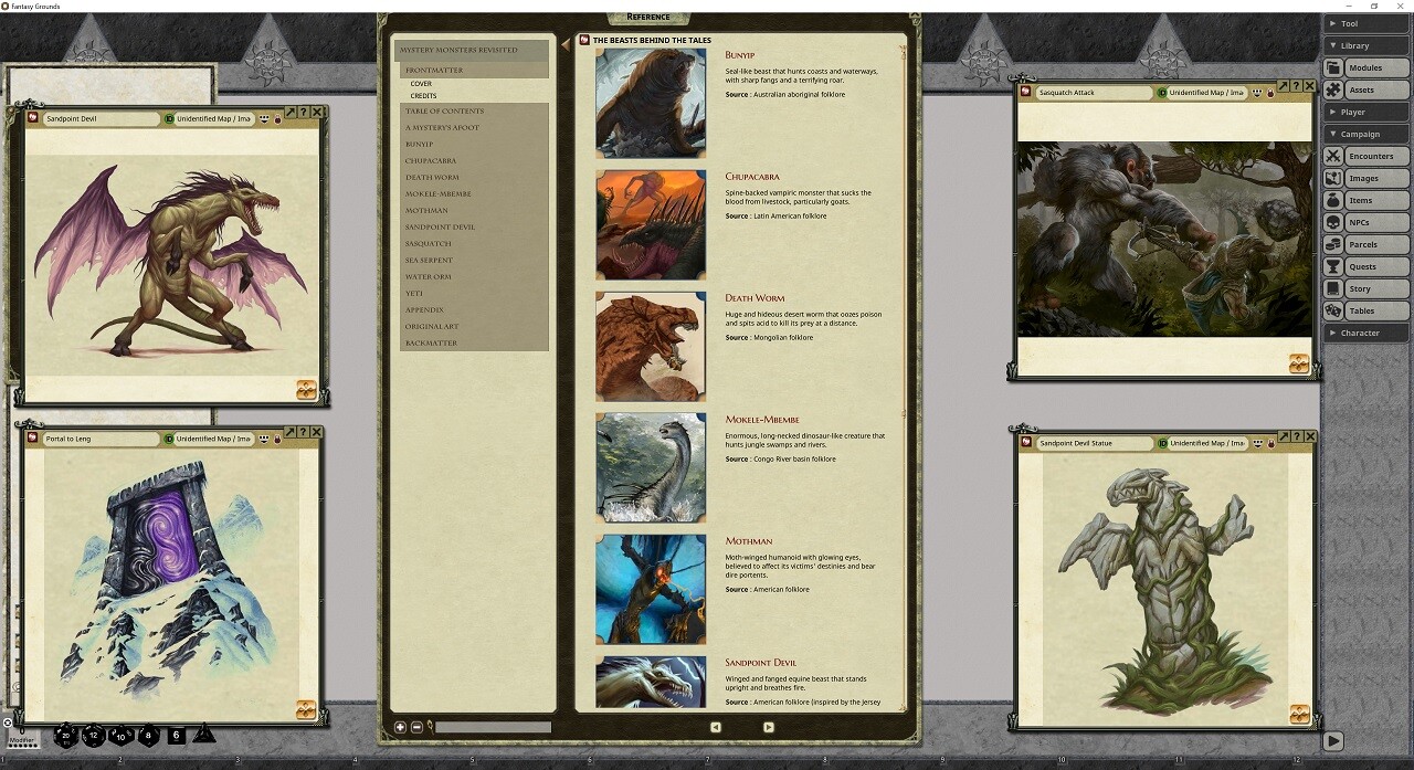 Fantasy Grounds Pathfinder Rpg Campaign Setting Mystery Monsters