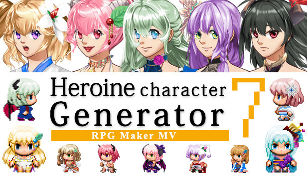 RPG Maker MV - Heroine Character Generator 7 on Steam