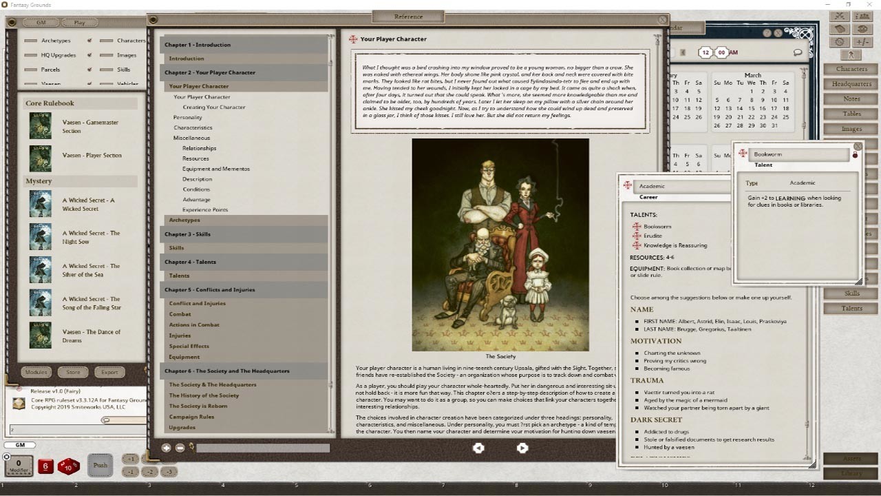 Fantasy Grounds - Vaesen - Nordic Horror Roleplaying · 스팀