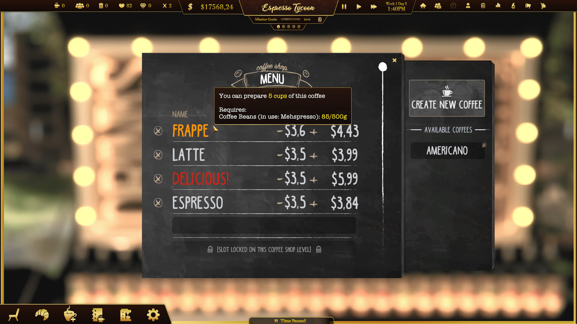 Espresso Tycoon on Steam
