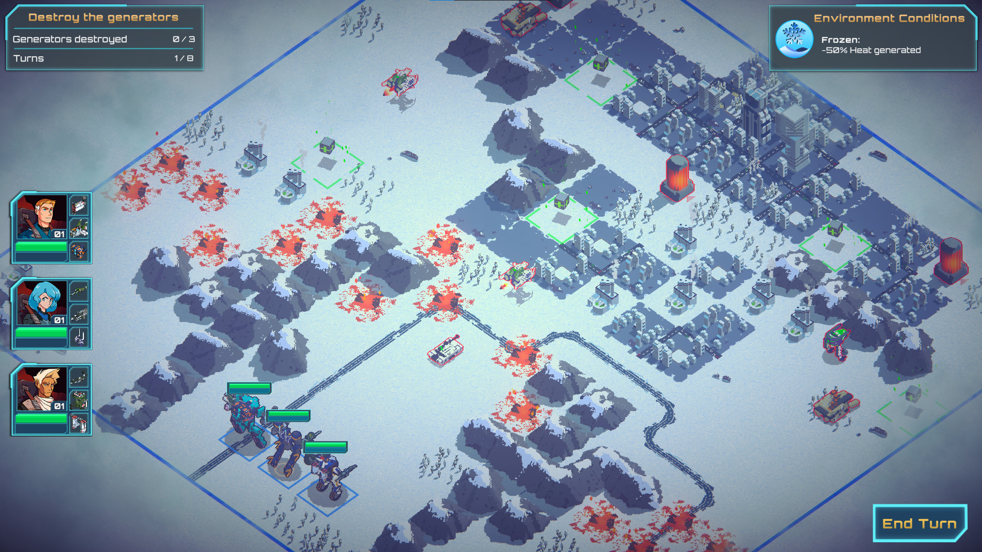 Ignited Steel: Mech Tactics on Steam