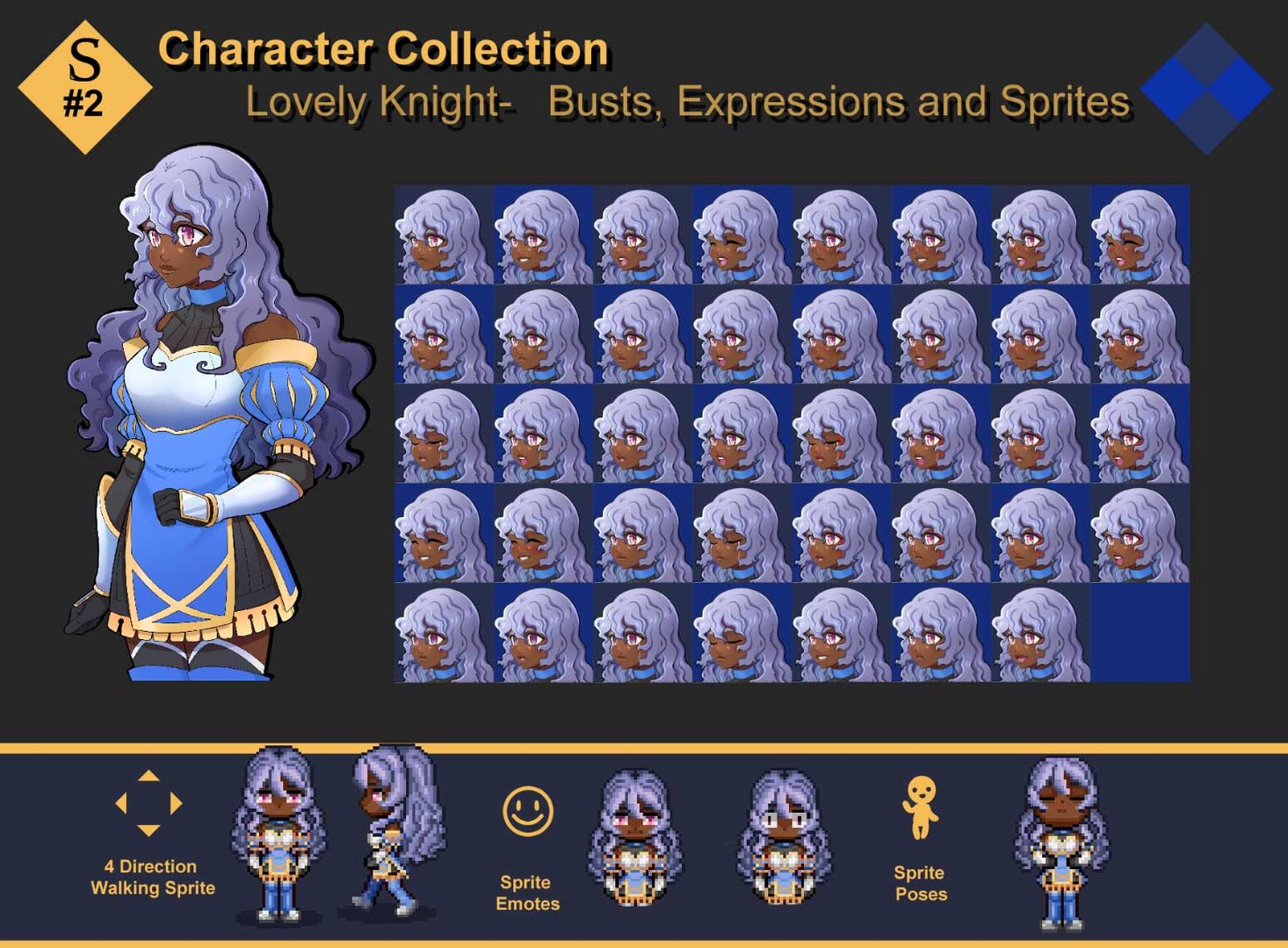 Save 25% on RPG Maker MZ - Lovely Knights Character Assets on Steam