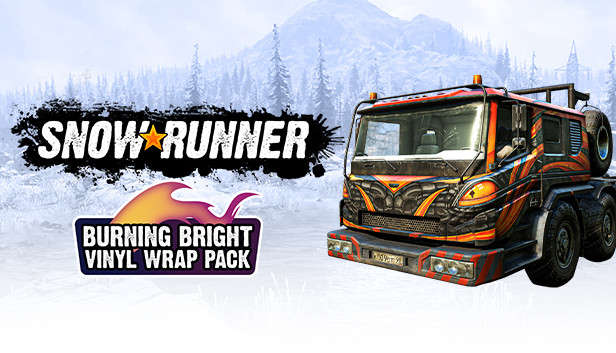 SnowRunner - Burning Bright Vinyl Wrap Pack no Steam