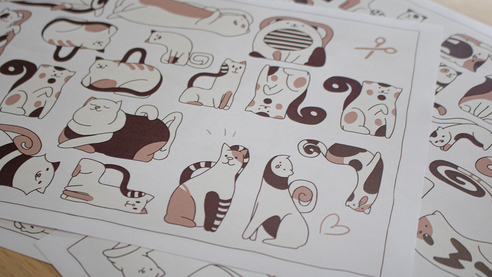 Cats Organized Neatly - Paper Edition - Keymailer