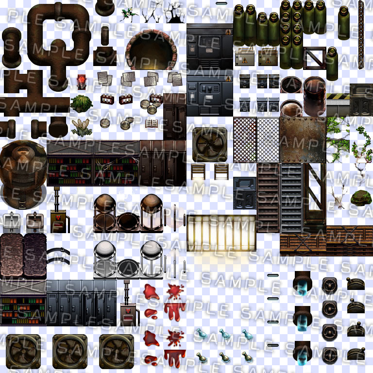 Rpg Maker Mv Krachware Cyberpunk Tileset Pack Steambase