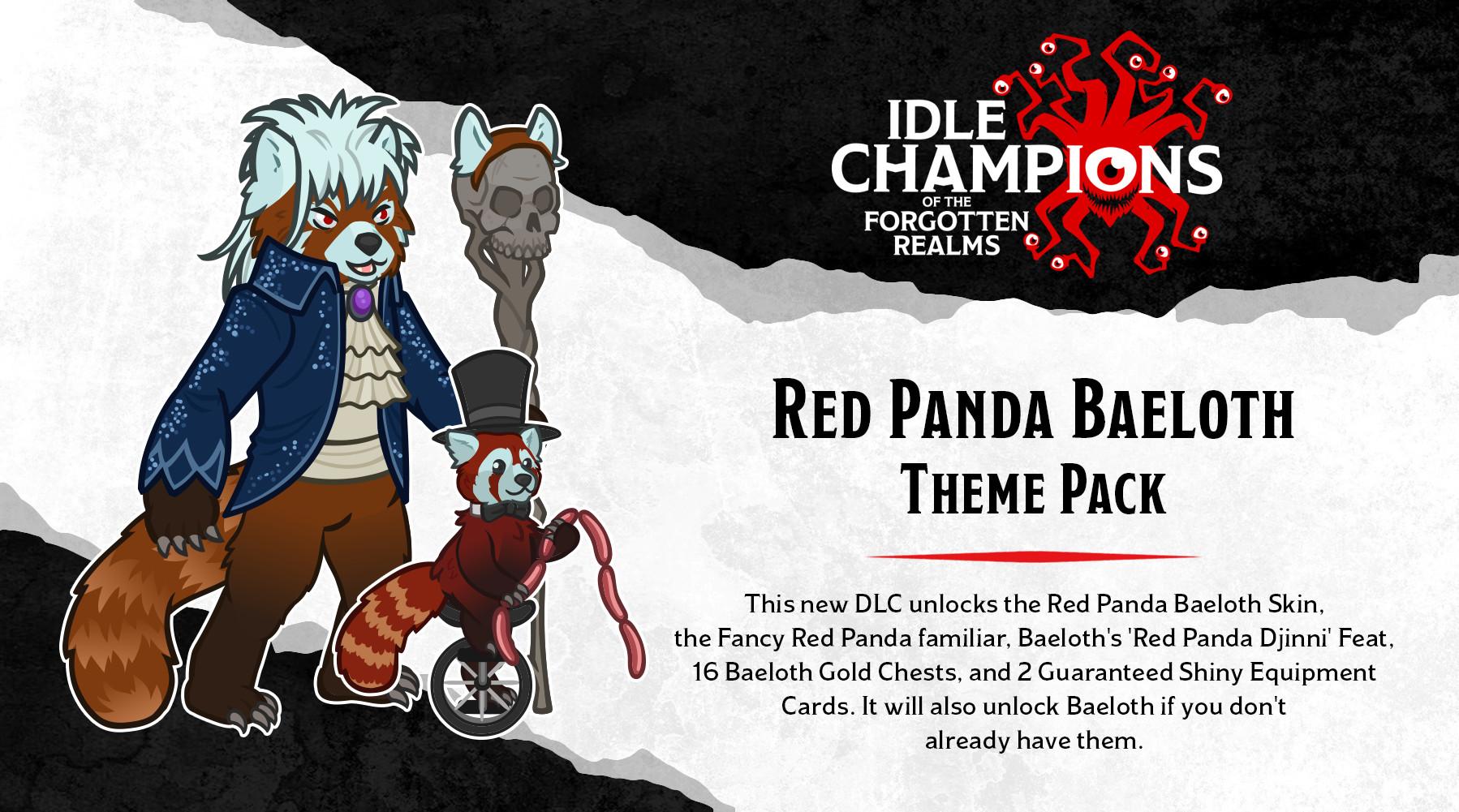 Idle Champions - Red Panda Baeloth Theme Pack · 스팀