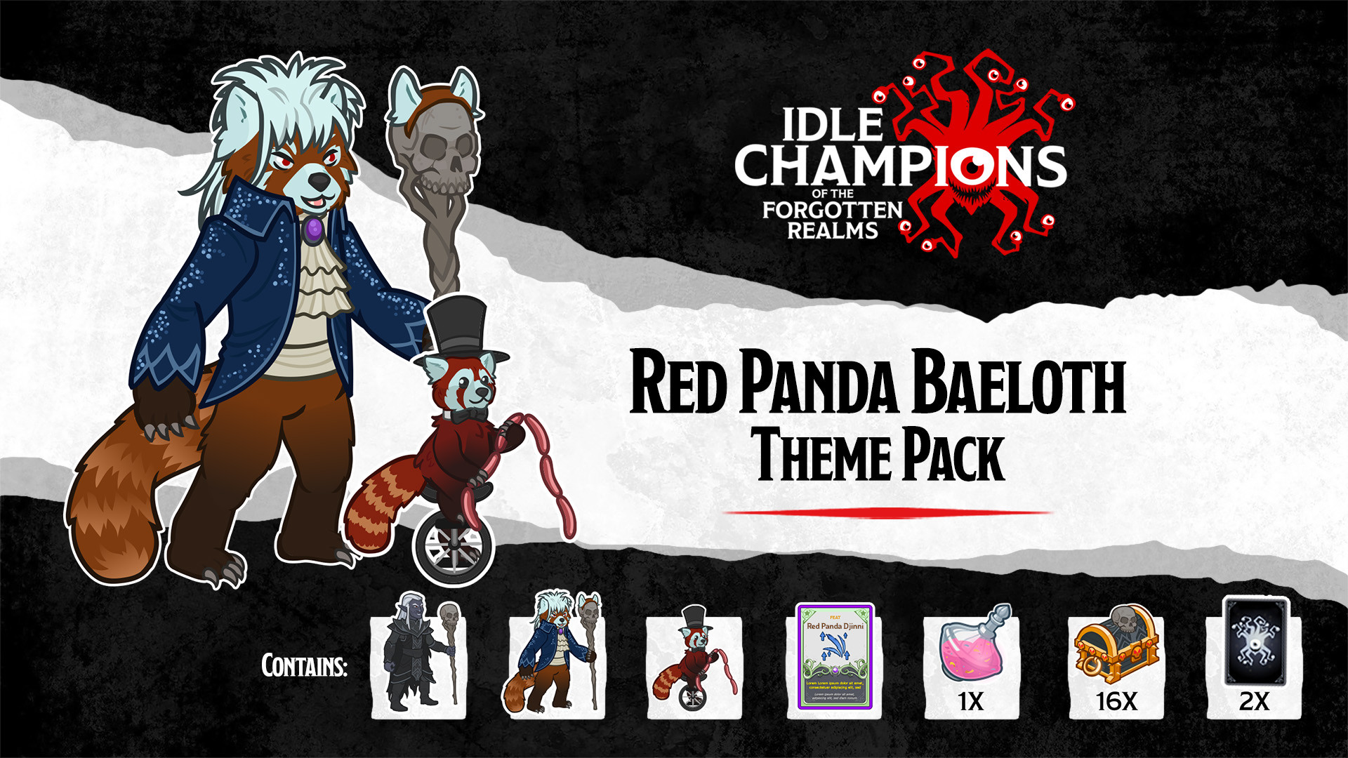 Idle Champions - Red Panda Baeloth Theme Pack | Steambase