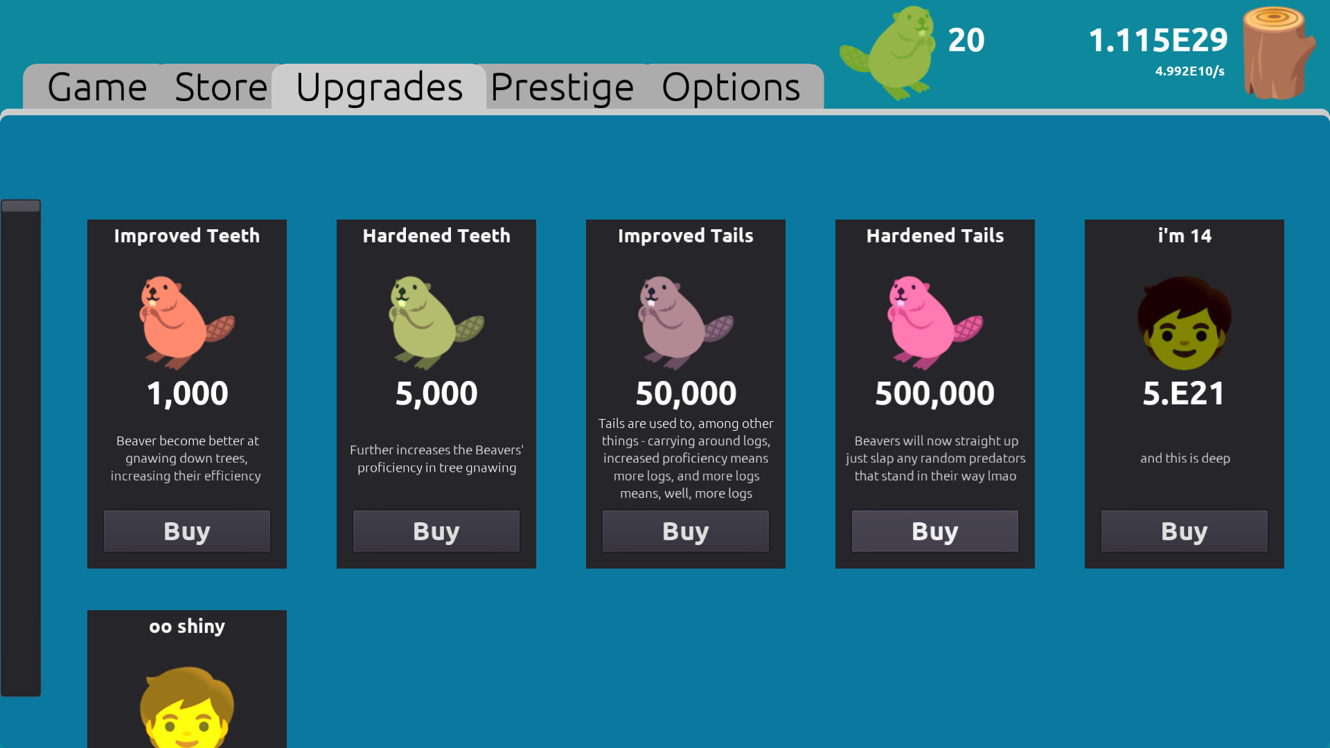 Beaver Clicker on Steam