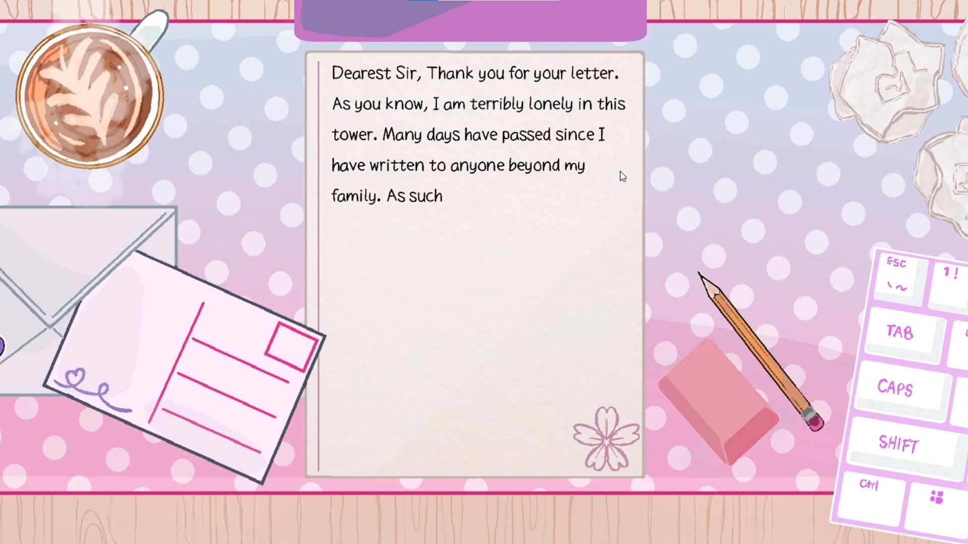 Pen Pal Princess on Steam