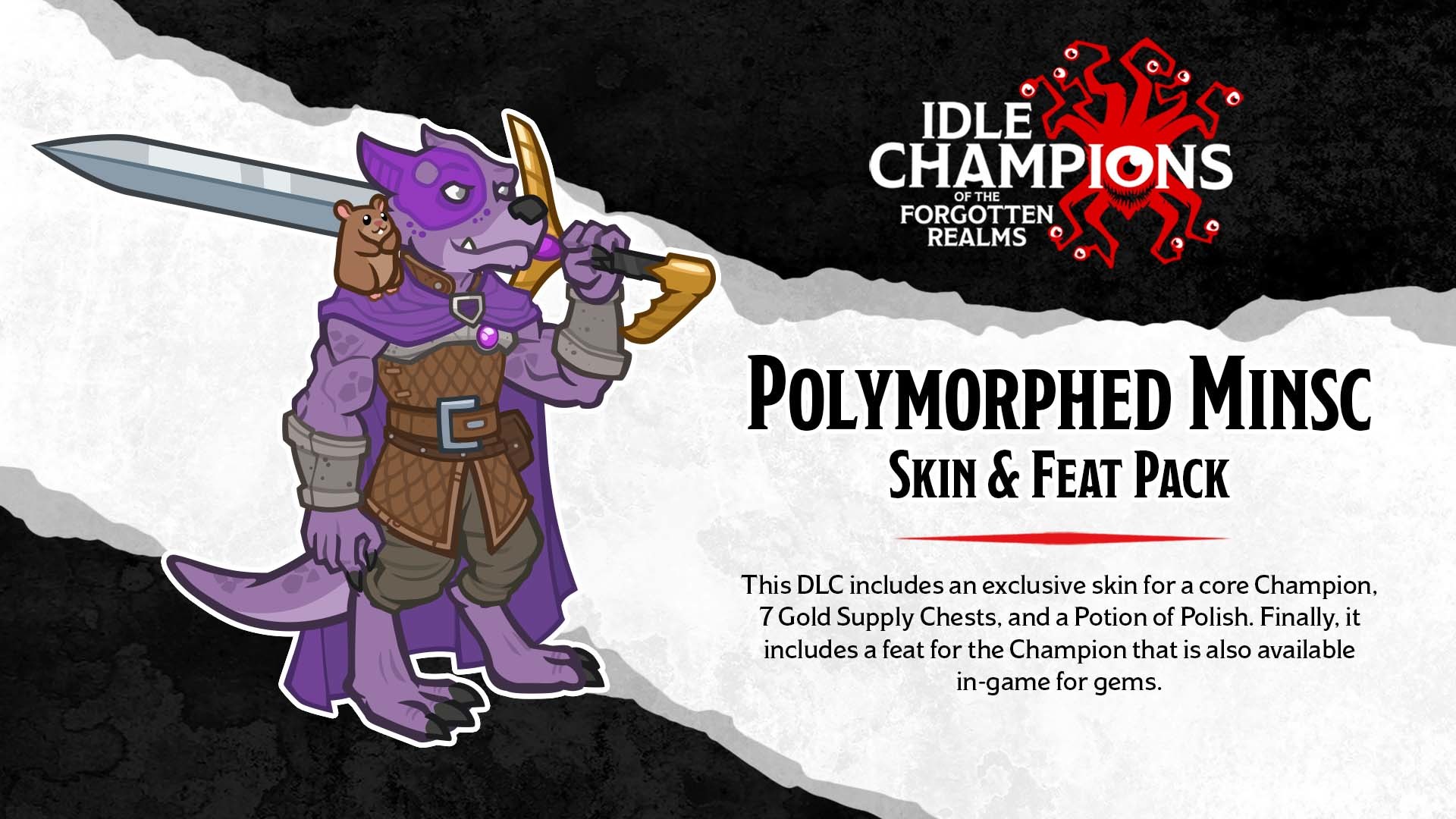 Idle Champions Polymorphed Minsc Skin And Feat Pack On Steam