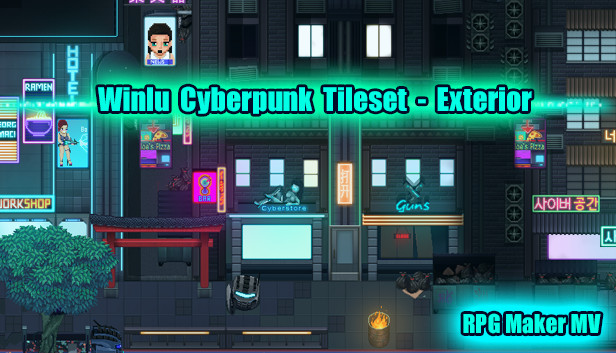 RPG Maker MV - Winlu Cyberpunk Tileset - Exterior on Steam