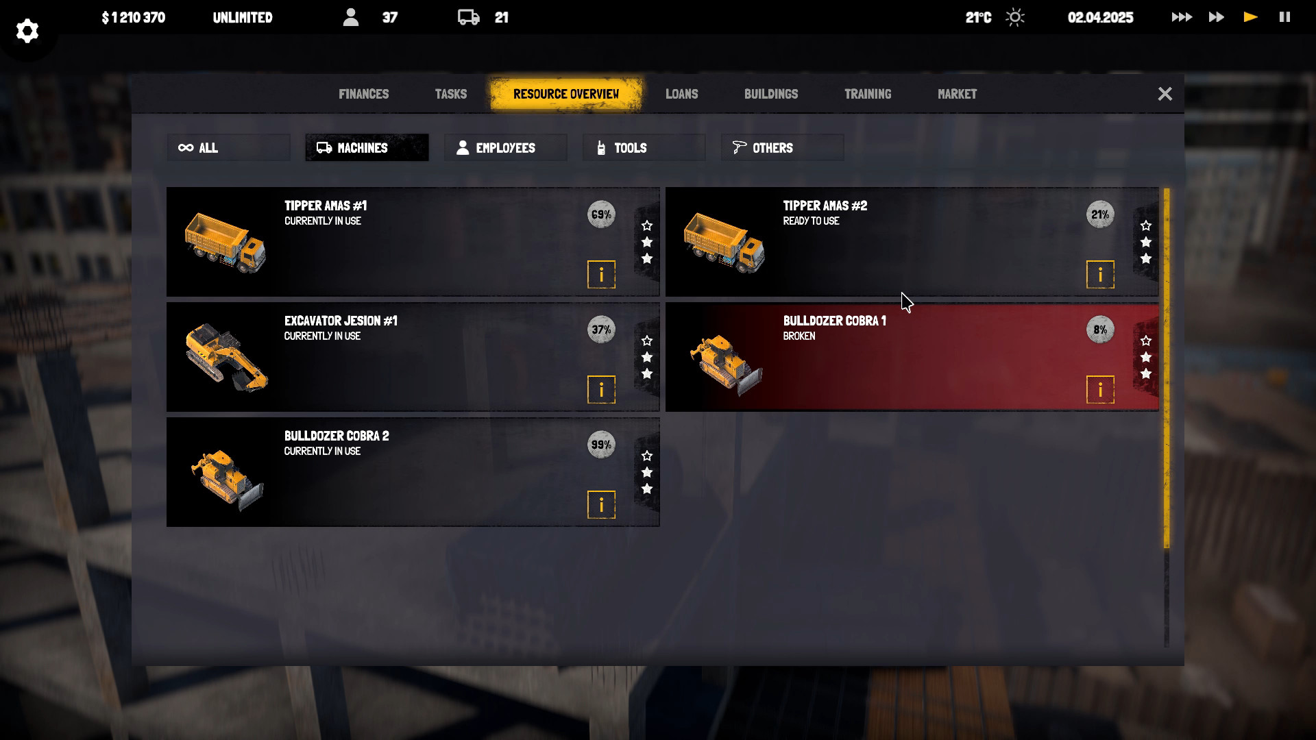 Construction Manager on Steam