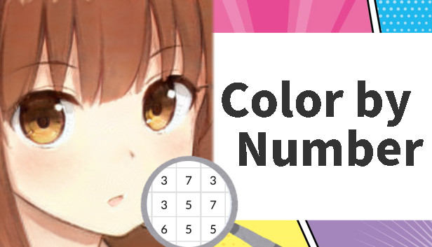 Anime Manga Style Girl - Color By Number Pixel Art Coloring - Steam ...