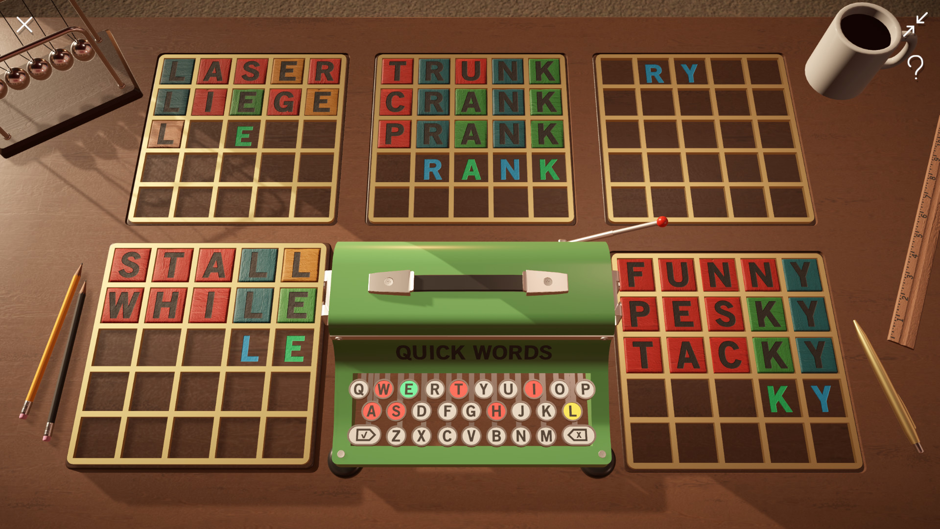 Quick Words on Steam