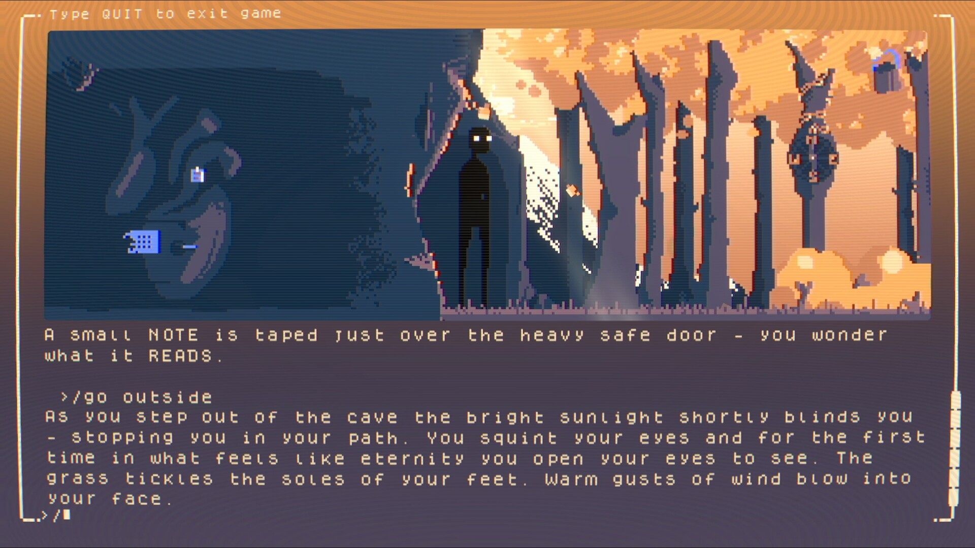 I doesn't exist - a modern text adventure on Steam