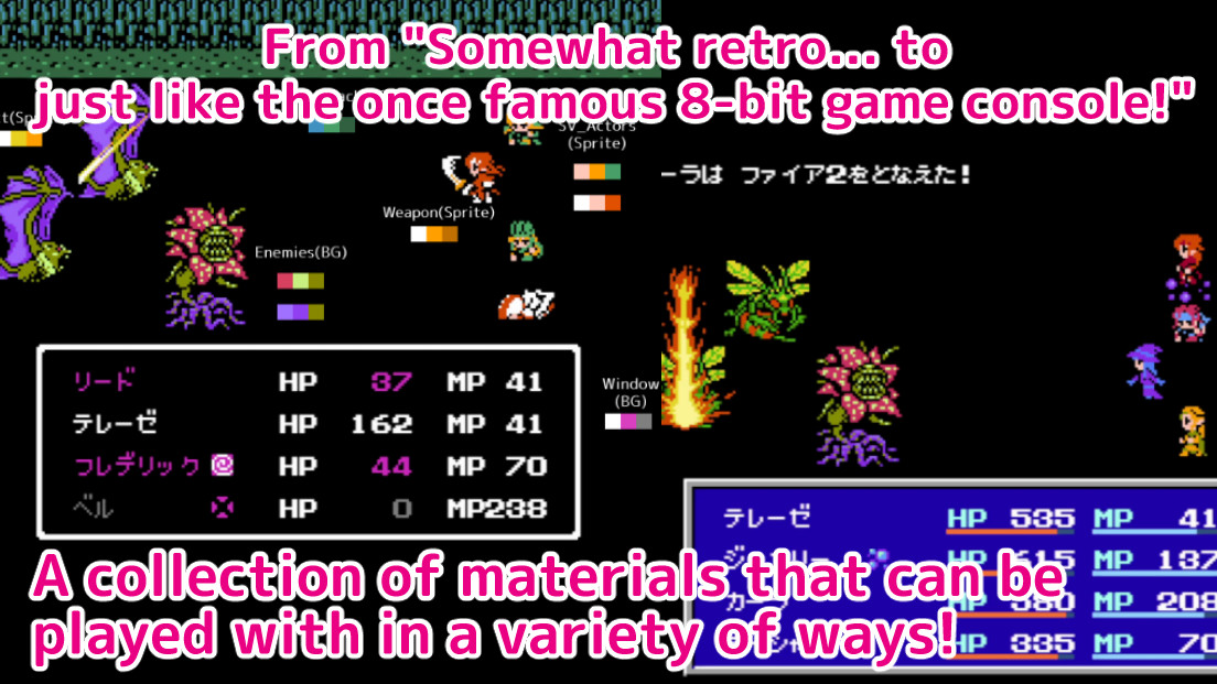 RPG Maker MV - 8bit Retro Graphic Materials All-in-One Pack on Steam