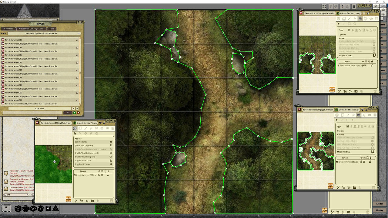 Fantasy Grounds Pathfinder Rpg Flip Tiles Forest Starter Set On Steam