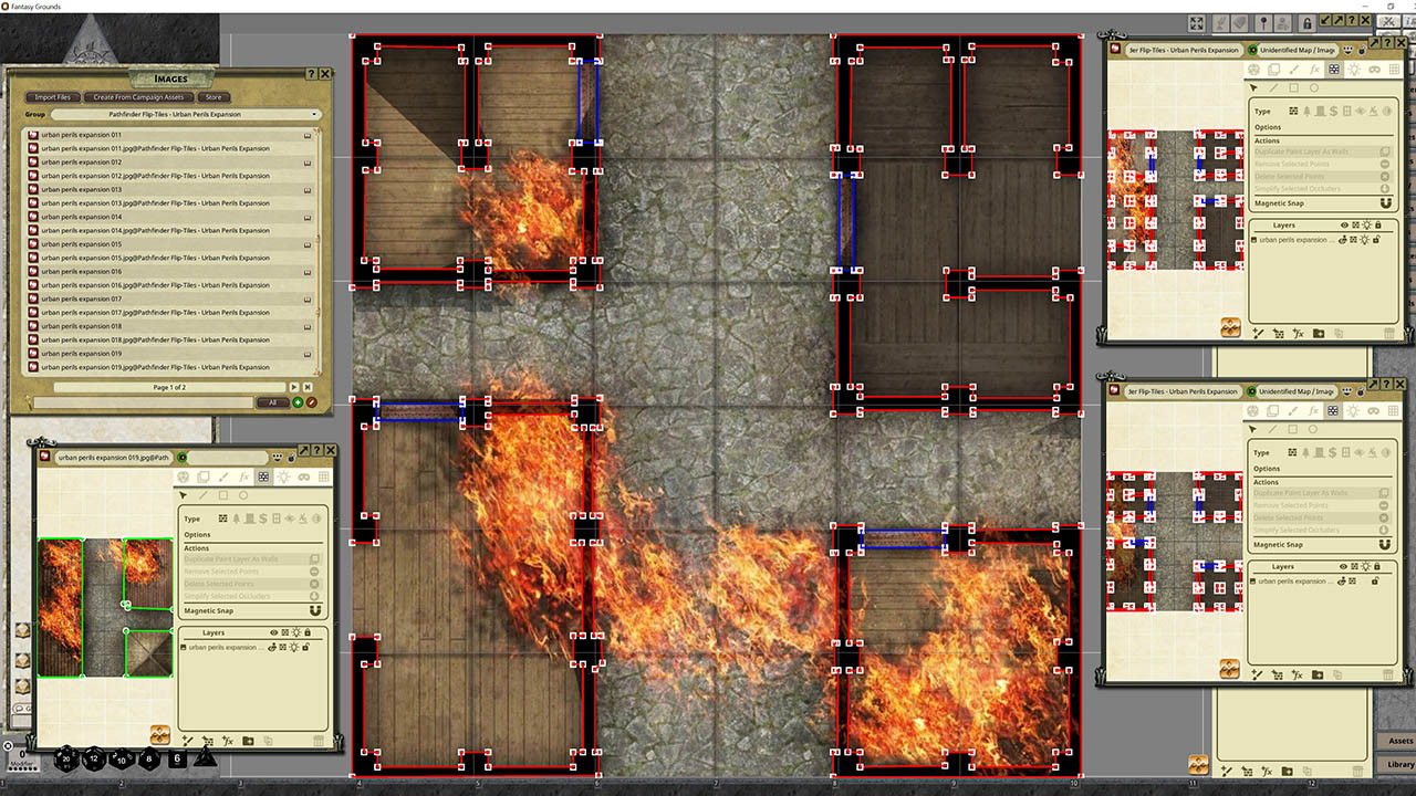 Fantasy Grounds Pathfinder Rpg Flip Tiles Urban Perils Expansion