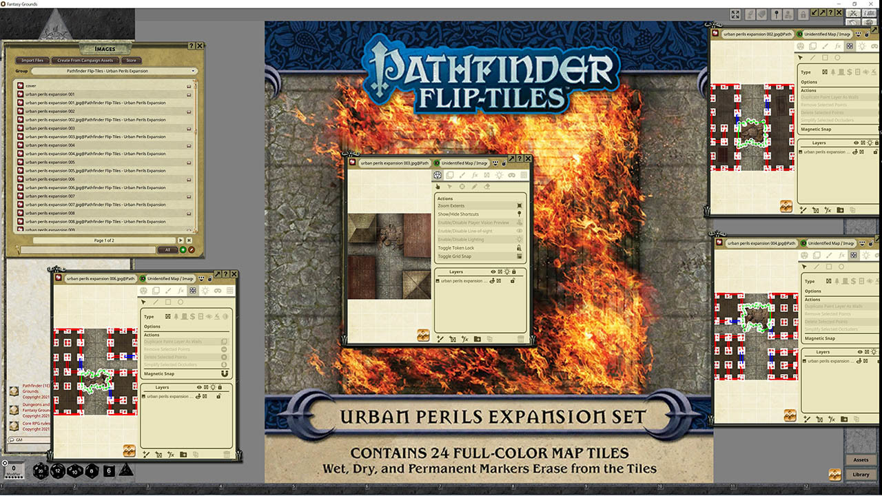 Fantasy Grounds Pathfinder Rpg Flip Tiles Urban Perils Expansion