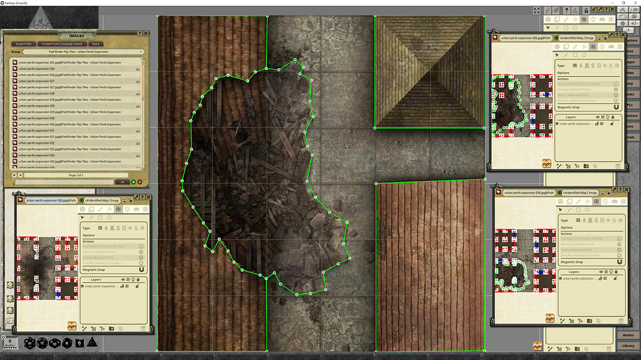 Fantasy Grounds Pathfinder Rpg Flip Tiles Urban Perils Expansion