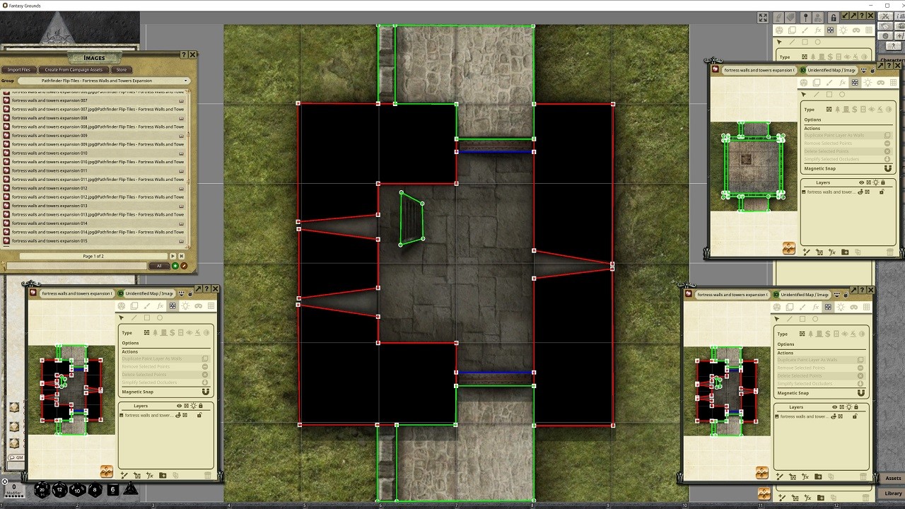 Fantasy Grounds Pathfinder Rpg Flip Tiles Fortress Walls And