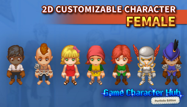 Game Character Hub PE: 2D Customizable Character - Female on Steam
