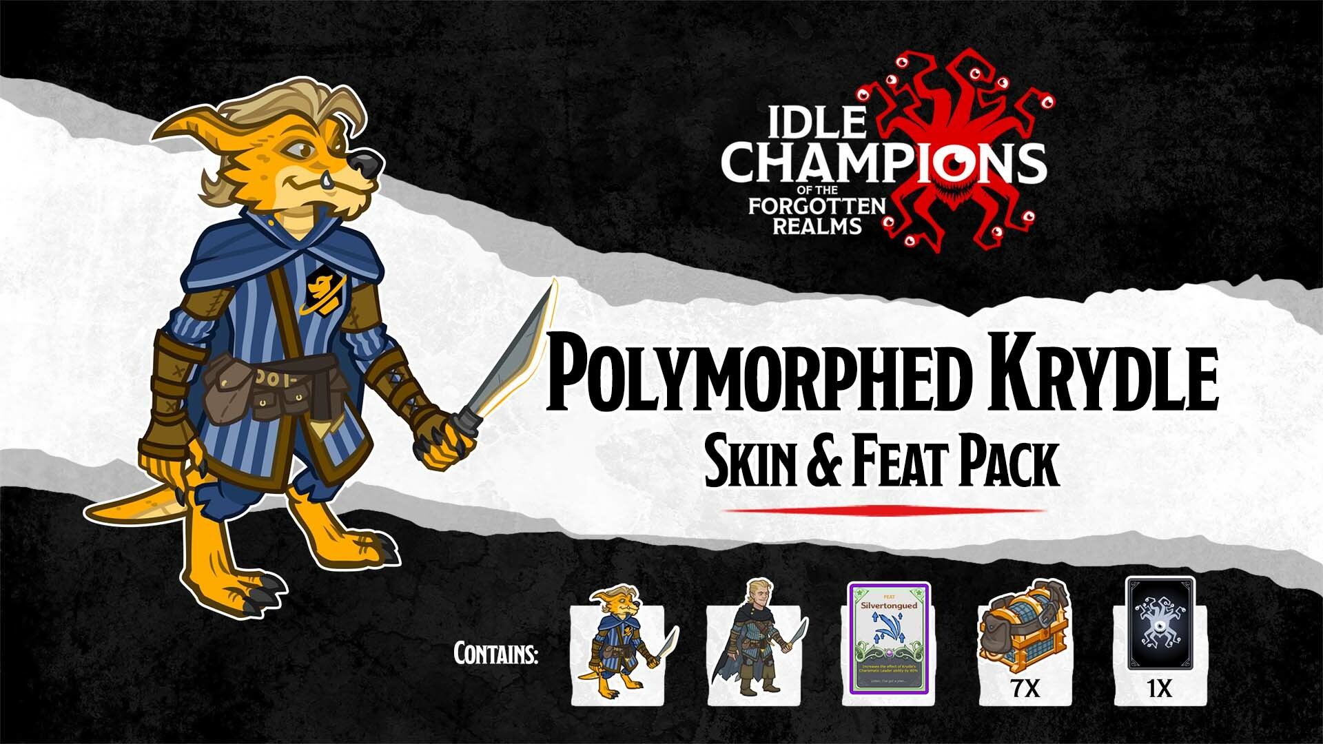 Idle Champions Polymorphed Krydle Skin And Feat Pack Keymailer