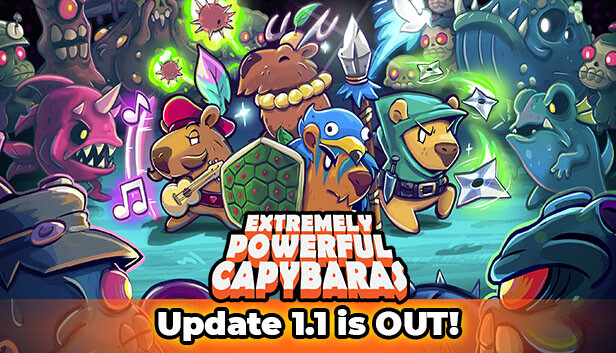 Save 20% on Extremely Powerful Capybaras on Steam