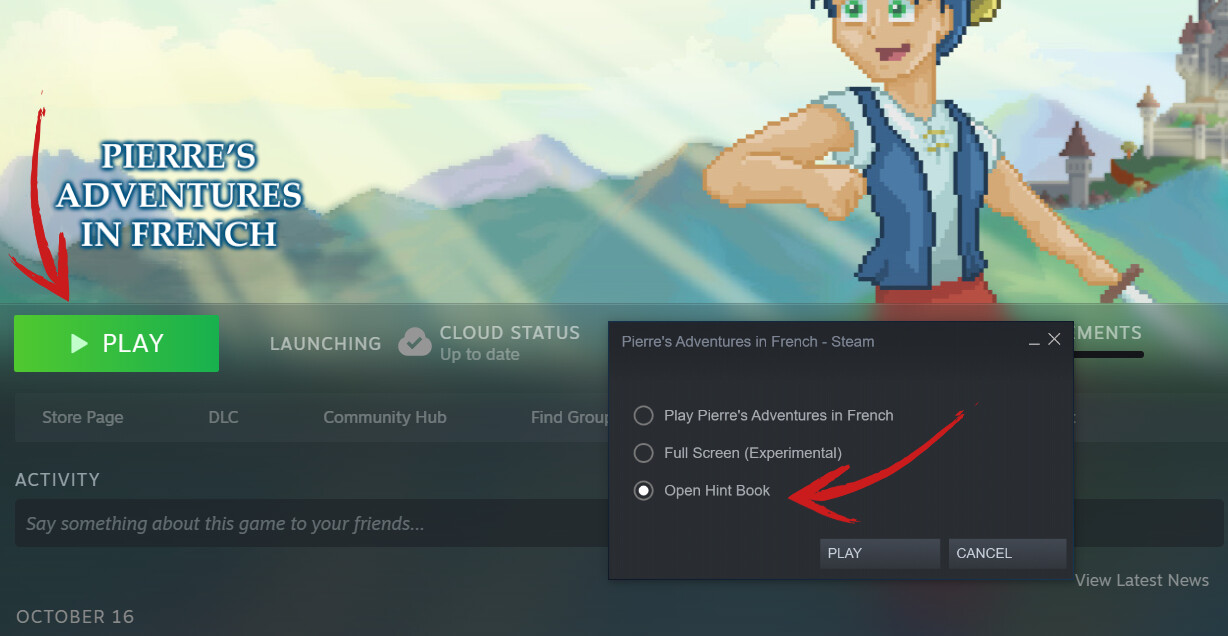 Pierre's Adventures in French - Hint Book on Steam Pierre's Adventures in French - Hint Book on Steam