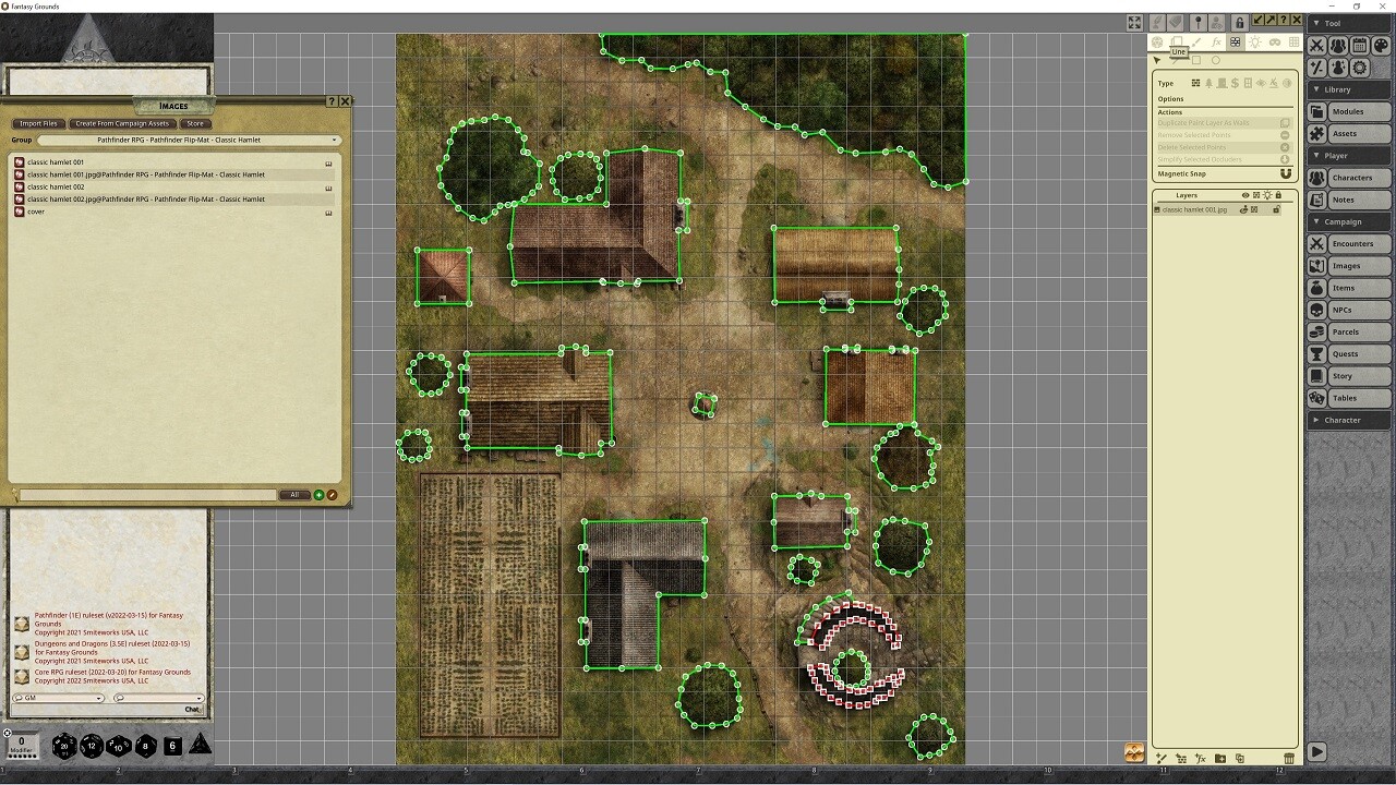 Fantasy Grounds Pathfinder Rpg Pathfinder Flip Mat Classic Hamlet