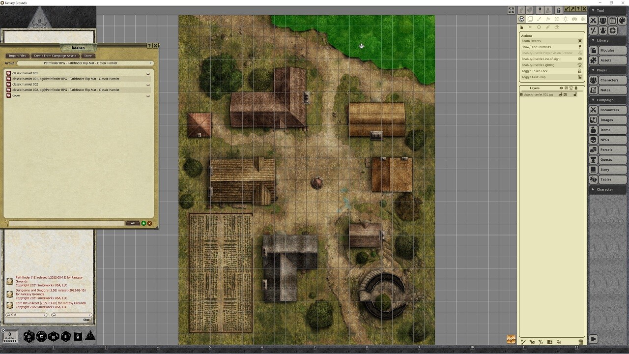Fantasy Grounds Pathfinder Rpg Pathfinder Flip Mat Classic Hamlet