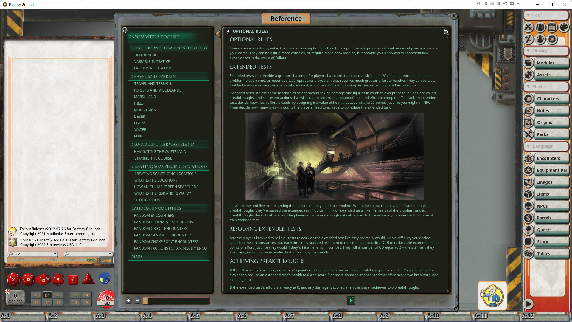 Fantasy Grounds Fallout Rpg Gamemasters Toolkit On Steam