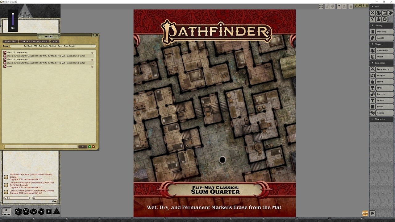 Fantasy Grounds Pathfinder Rpg Pathfinder Flip Mat Classic Slum
