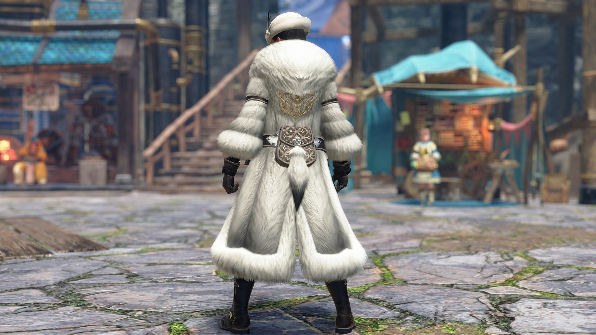 Monster Hunter Rise Fluffy Fur Robe Hunter Layered Armor Piece On Steam