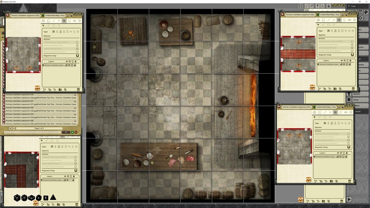Fantasy Grounds Pathfinder Rpg Flip Tiles Fortress Chambers