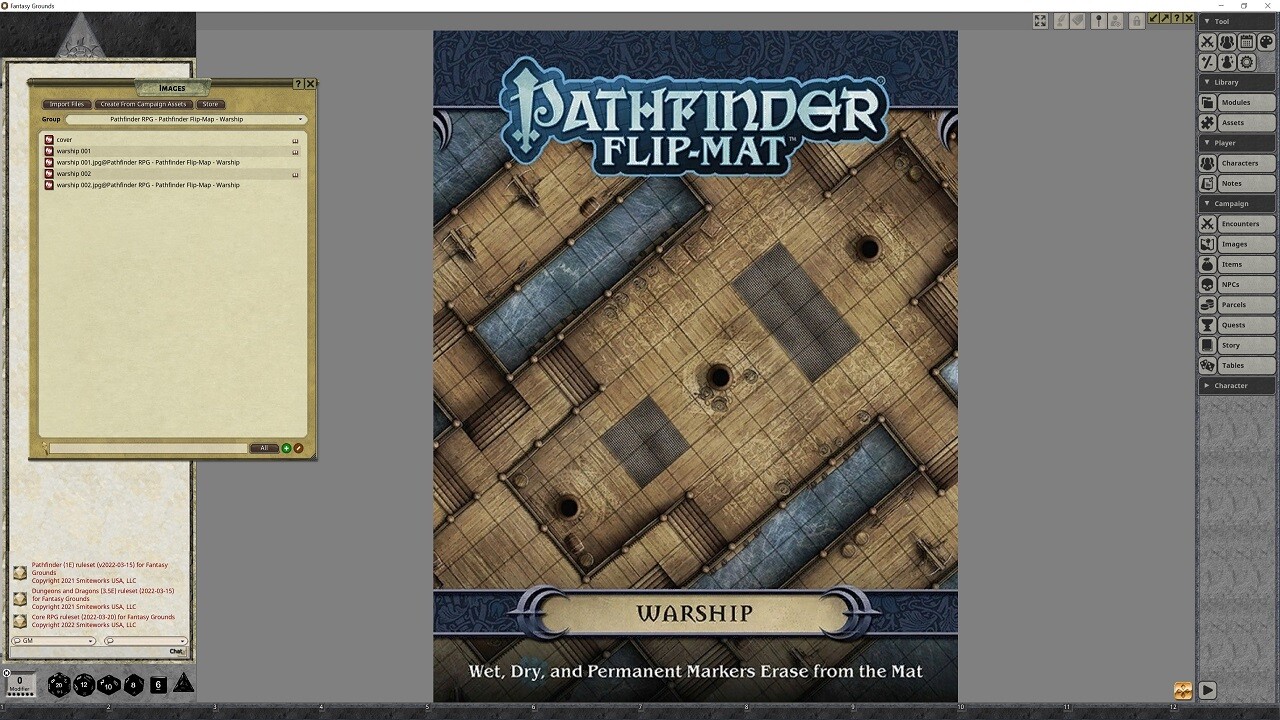 Fantasy Grounds Pathfinder Rpg Pathfinder Flip Mat Warship On Steam