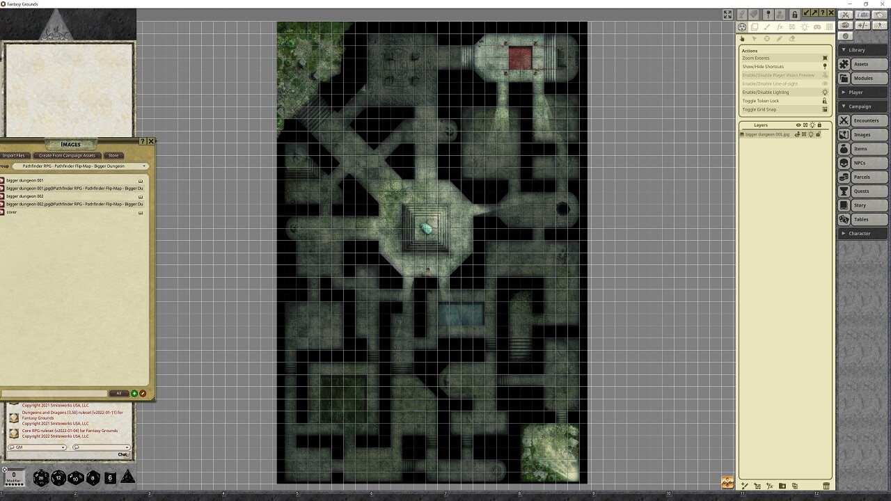 Fantasy Grounds Pathfinder Rpg Pathfinder Flip Mat Bigger Dungeon