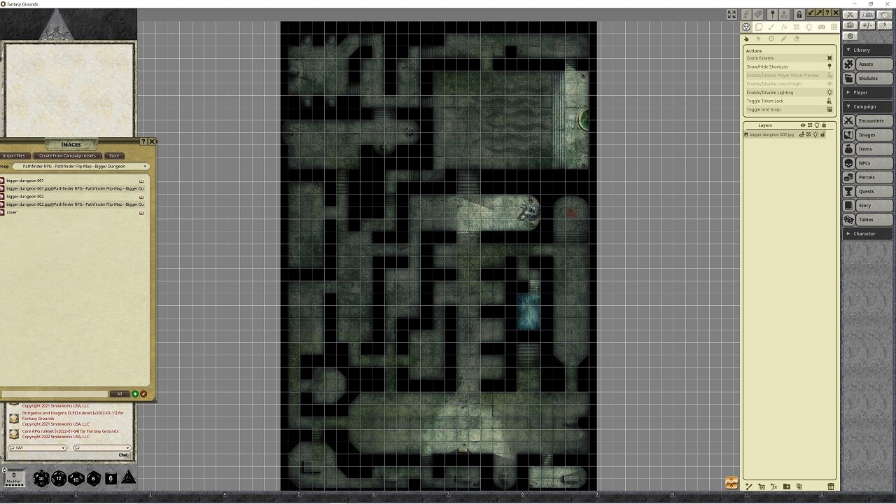 Fantasy Grounds Pathfinder Rpg Pathfinder Flip Mat Bigger Dungeon
